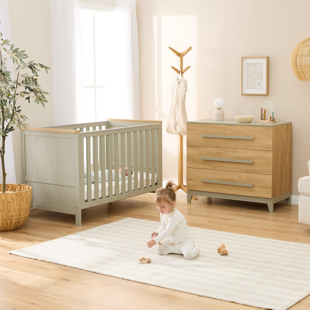 CoZee Bedside Crib Bundle - Run Wild | Tutti Bambini