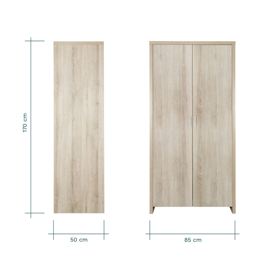 Modena 3 Piece Nursery Furniture Set Oak | Tutti Bambini