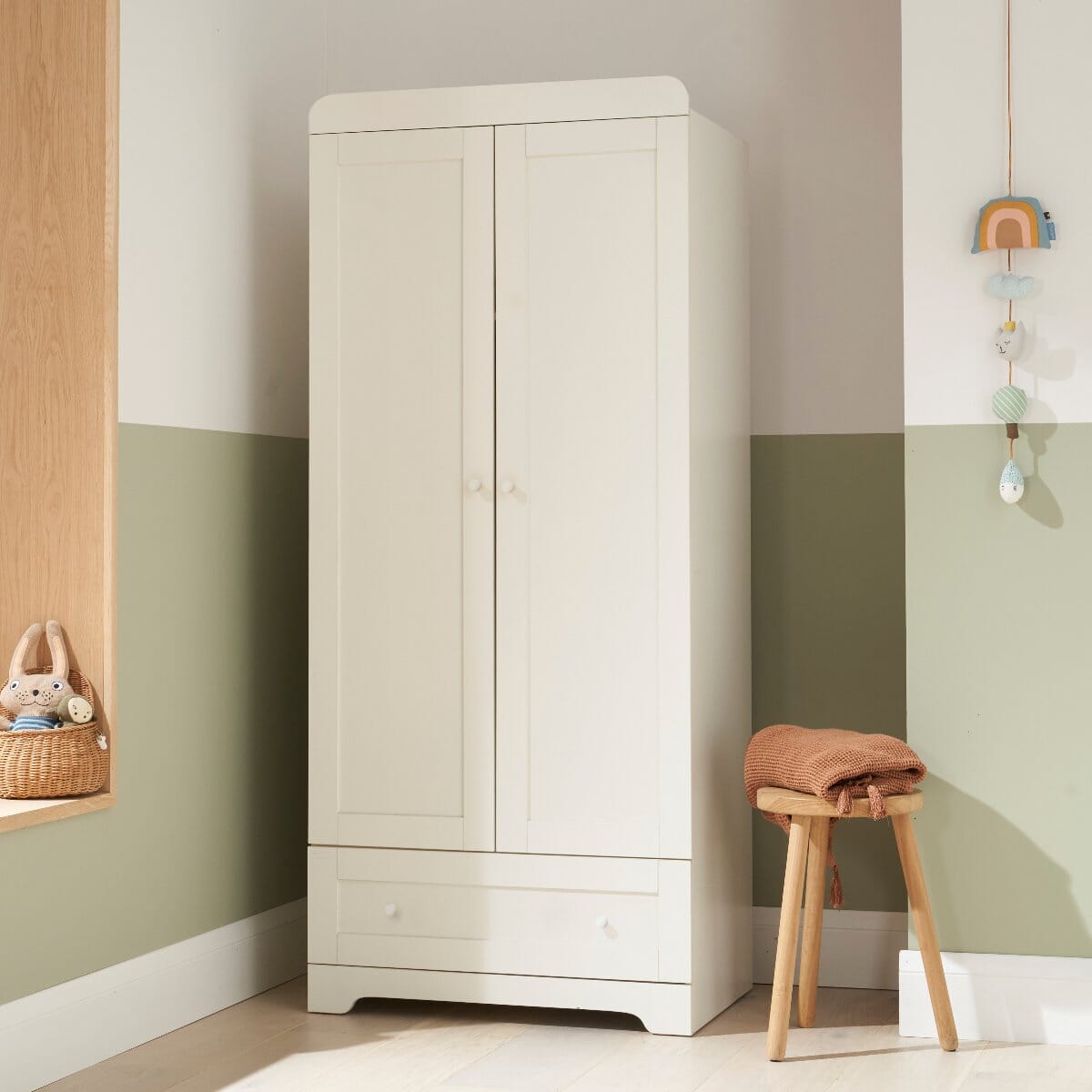 Rio Baby Wardrobe White | Tutti Bambini