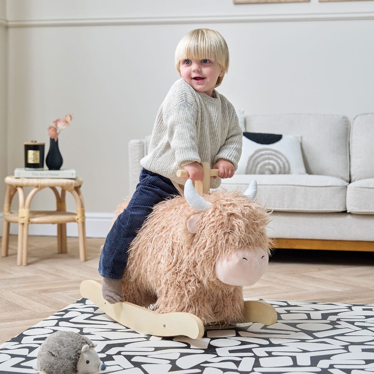 Douglas the Highland Cow Rocking Animal Toy | Tutti Bambini